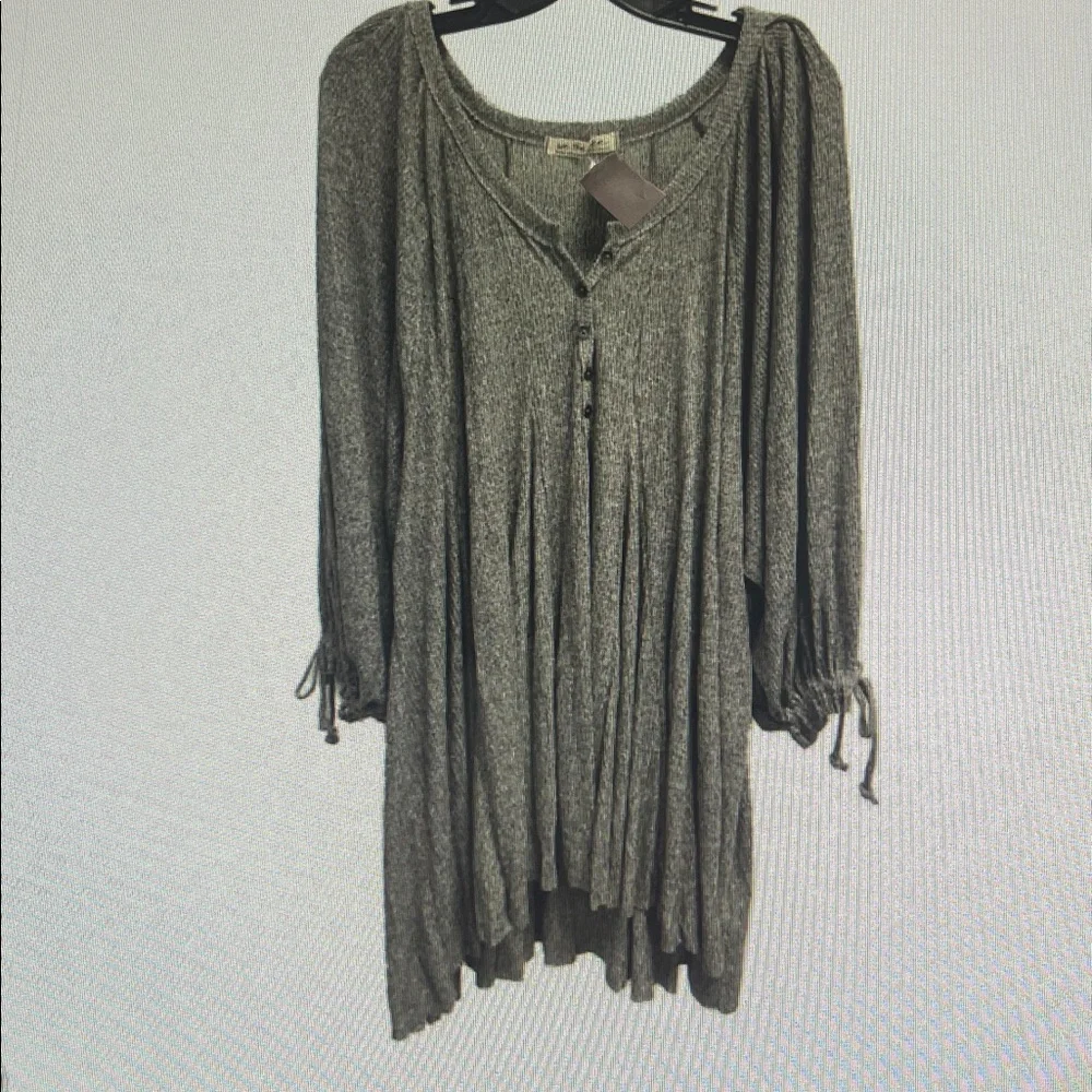 We The Free | Dresses | Wethefree Mini Dress Beach Cover Up Charcoal ...